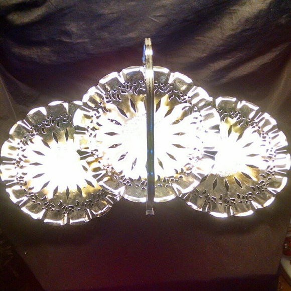 Dining | Vintage Rare Clam Shell Triple Shelf Dessert Tray | Poshmark